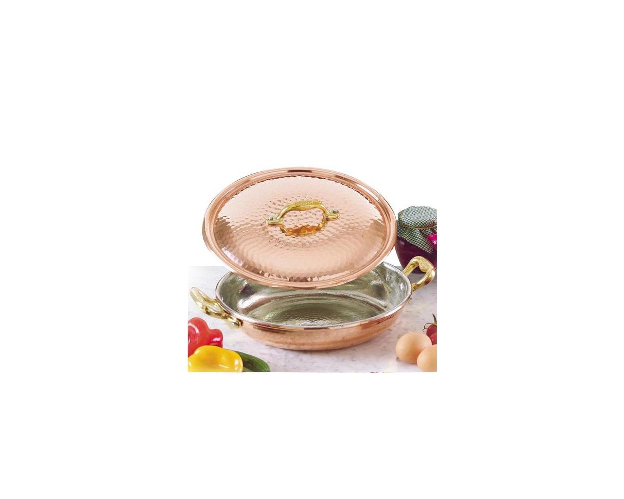 Cu Artigiana - Copper Tegame 40cm with lid